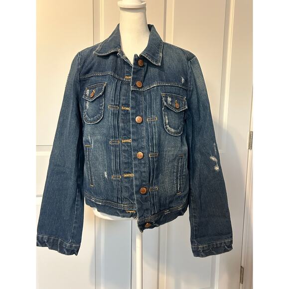J. Crew | Jackets & Coats | J Crew Medium Broken In Stonewashed ...